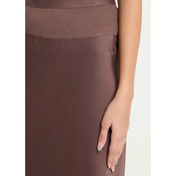 Rick Owens Satin Bias Midi-skirt - Grape