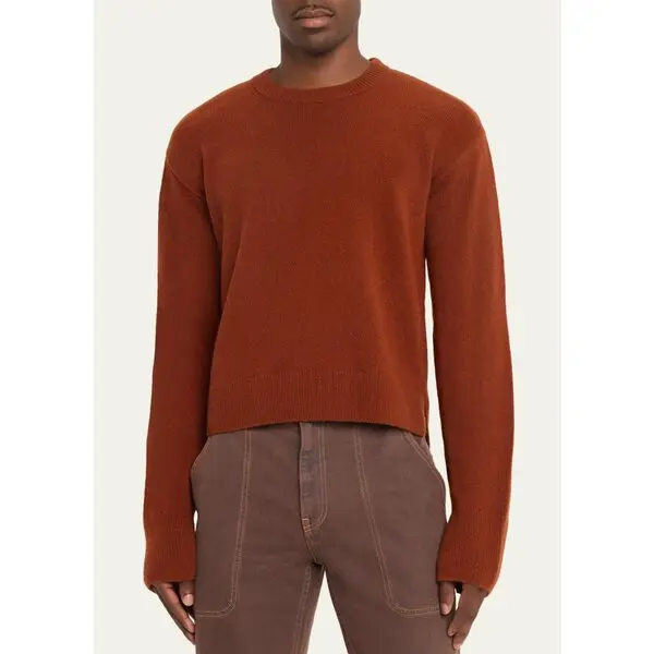 SANDERLAK Cropped Crewneck Sweater
