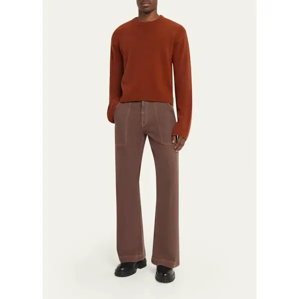 SANDERLAK Cropped Crewneck Sweater