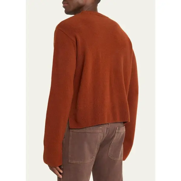 SANDERLAK Cropped Crewneck Sweater