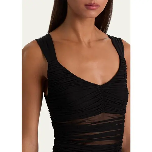 Alice + Olivia Renee Sheer Mesh Bodysuit