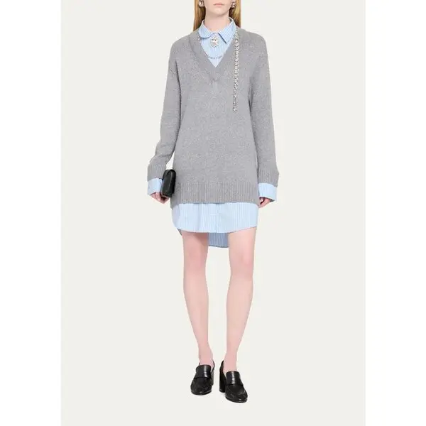 Cinq À Sept Satina Layered Necklace Mini Dress