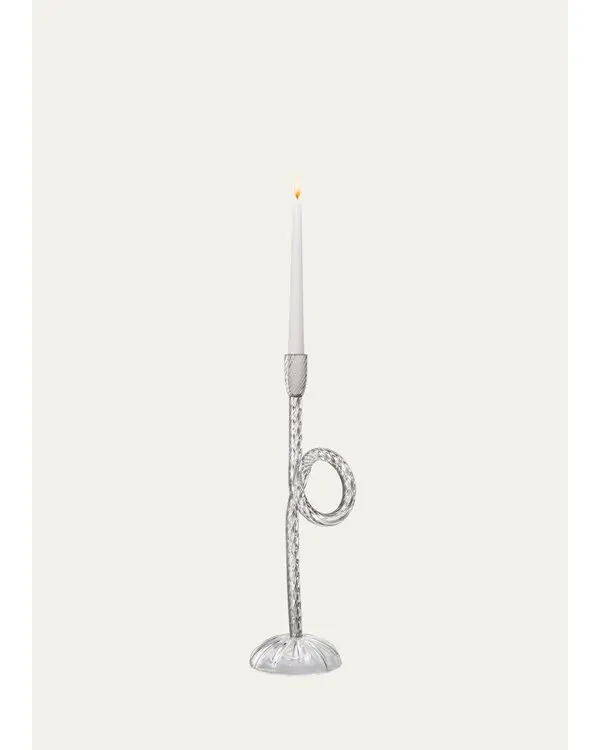 AINA KARI Venetian Knot Candle Holder - Clear