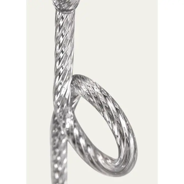 AINA KARI Venetian Knot Candle Holder - Clear