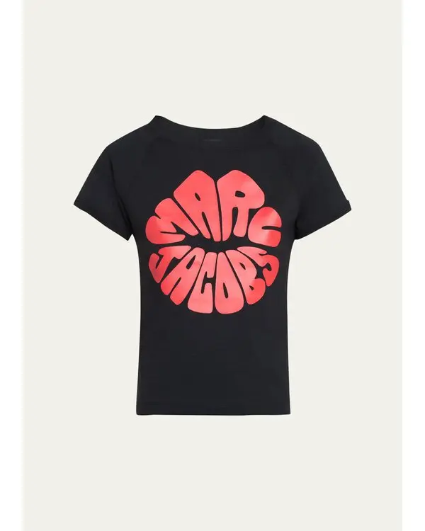 Marc Jacobs Marc Kiss Logo Shrunken T-shirt