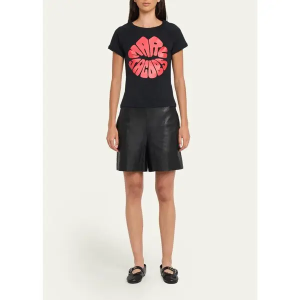 Marc Jacobs Marc Kiss Logo Shrunken T-shirt