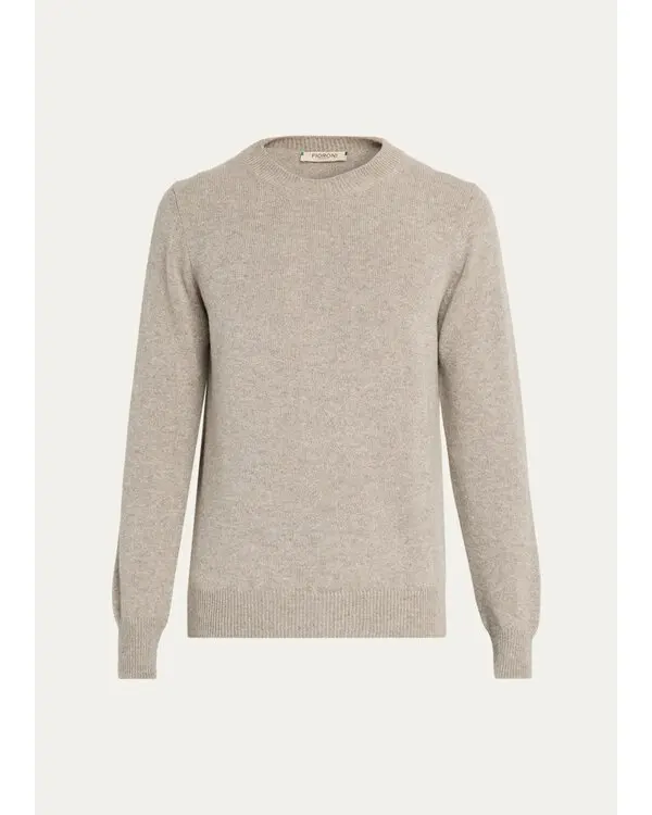 Fioroni 3-ply Cashmere Crewneck Sweater - Brown