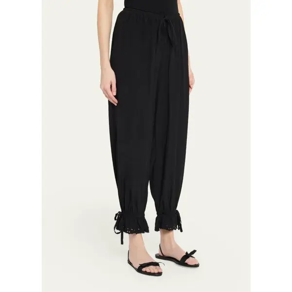 Ciao Lucia Pauli Silk Embroidered Pants