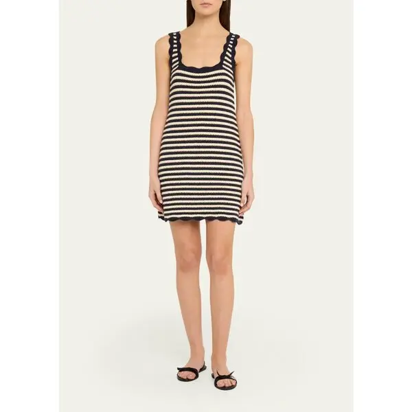 Ciao Lucia Domeka Crochet-knit Mini Dress