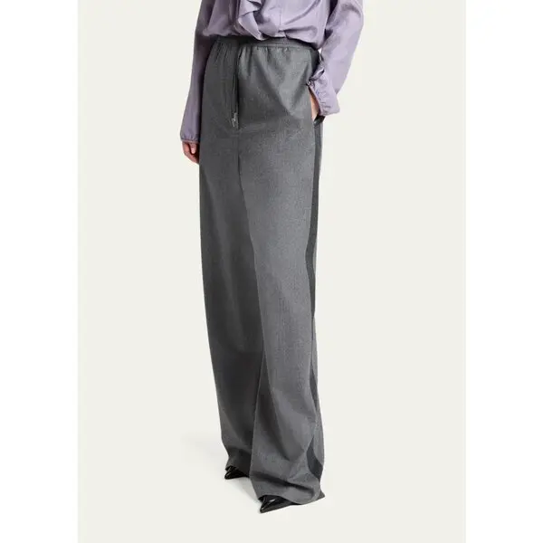 LANVIN Loose-fit Wool Trousers