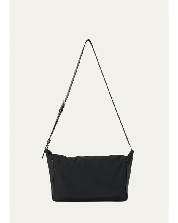 THE ROW Lloyd Nylon Shoulder Bag - Black