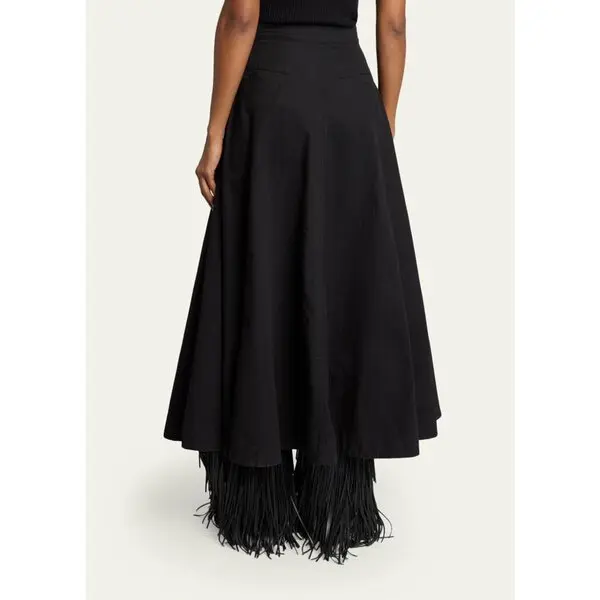Balenciaga Cotton Godet Maxi Skirt