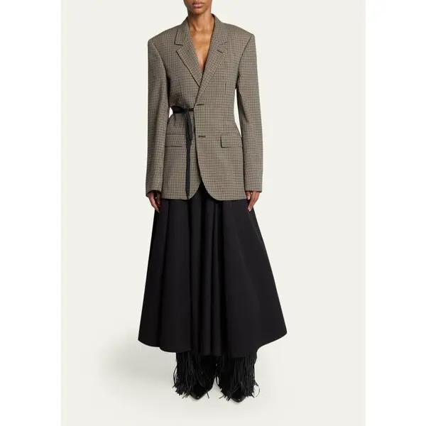 Balenciaga Cotton Godet Maxi Skirt