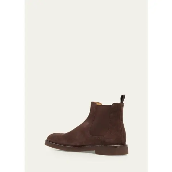 Brunello Cucinelli Suede Chelsea Boots - Brown Multi