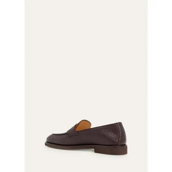 Brunello Cucinelli Deerskin Flex-sole Penny Loafers