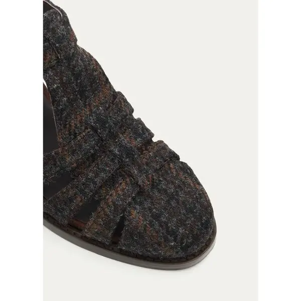 Church's 50mm Kelsey Plaid Tweed Fisherman Sandals