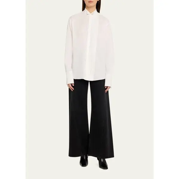 6397 Micro-pleated Long-sleeve Shirt