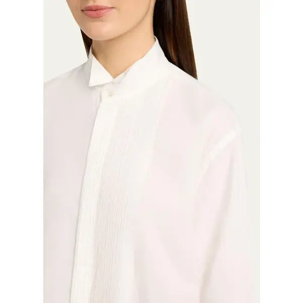 6397 Micro-pleated Long-sleeve Shirt