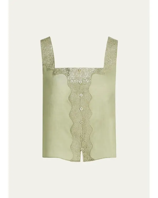 FRAME The Embroidered Blouse