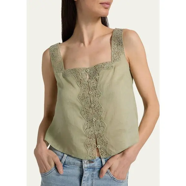 FRAME The Embroidered Blouse