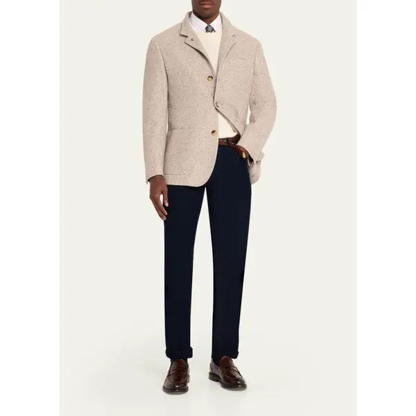 Brunello Cucinelli Micro-corduroy Straight Leg Five-pocket Pants