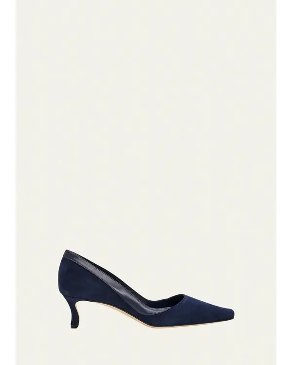 Manolo Blahnik 50mm Armelia Suede Pumps