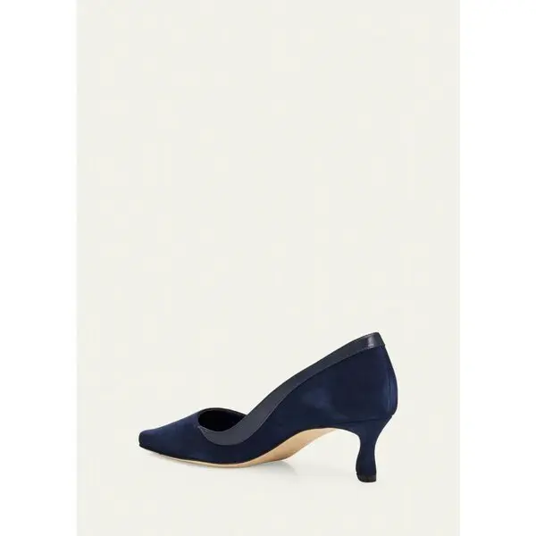 Manolo Blahnik 50mm Armelia Suede Pumps