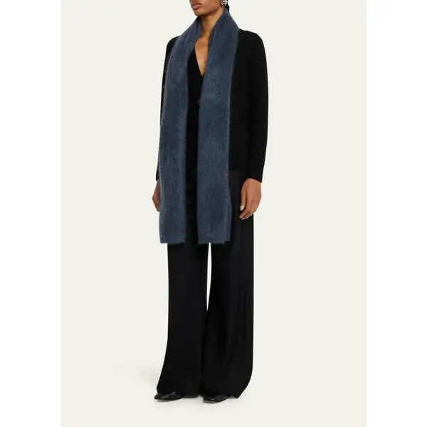 LISA YANG Brushed Cashmere And Silk Scarf - Night Fall