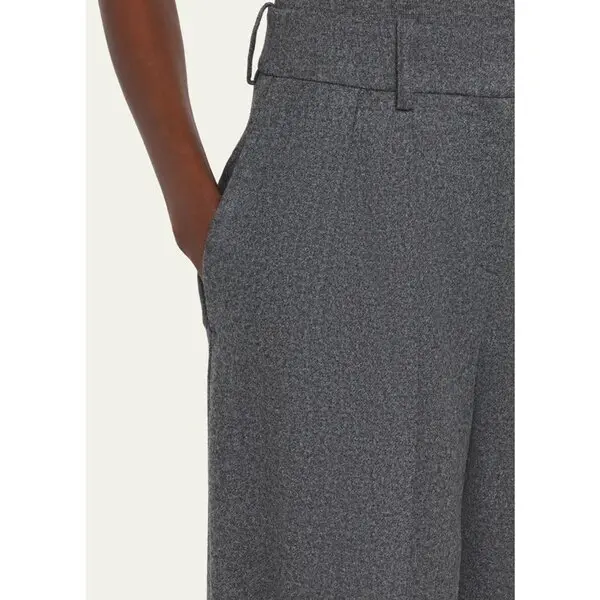 Michael Kors Pleated Wool Wide-leg Trousers