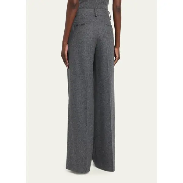 Michael Kors Pleated Wool Wide-leg Trousers