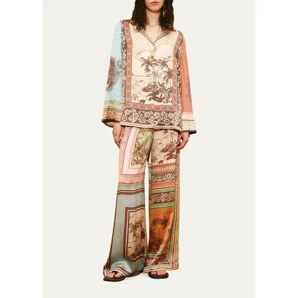 ALEMAIS Alberta Silk Pants