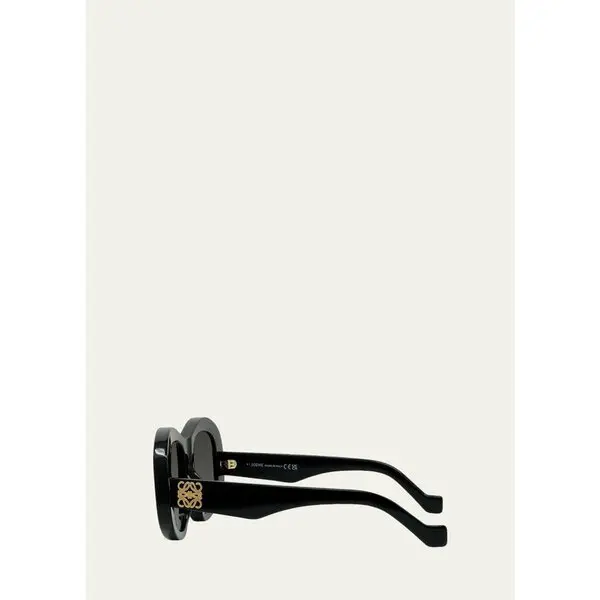 Loewe Anagram 51mm Beveled Acetate Pentagon Sunglasses