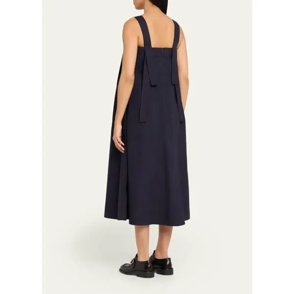 3.1 Phillip Lim Square-neck Cotton Midi Dress