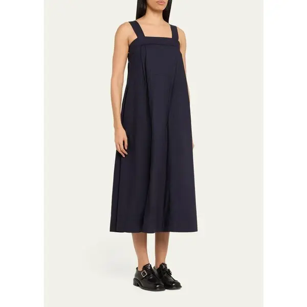3.1 Phillip Lim Square-neck Cotton Midi Dress