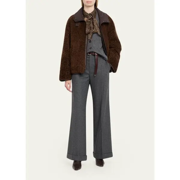 Brunello Cucinelli Cashmere-wool Wide-legs Trousers