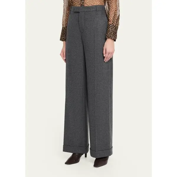 Brunello Cucinelli Cashmere-wool Wide-legs Trousers