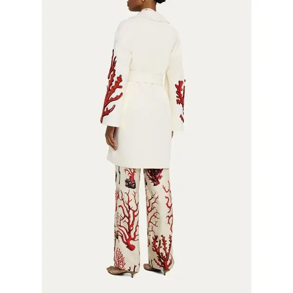 Libertine Coral Patches Vienna Wrap Coat
