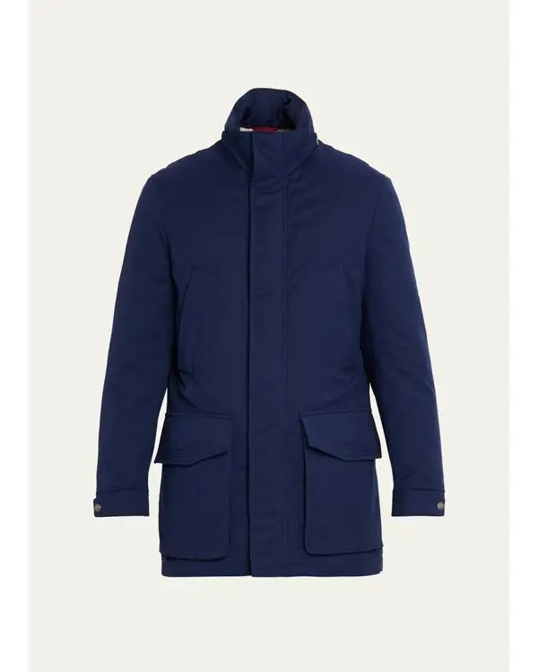 Brunello Cucinelli Water-resistant Flap-pocket Field Jacket