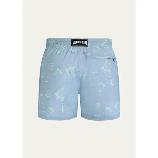 Vilebrequin Bubbles And Turtles Packable Swim Trunks