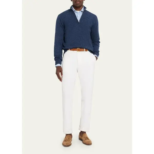 Brunello Cucinelli Cotton And Cashmere Diagonal Flannel Button-down Shirt