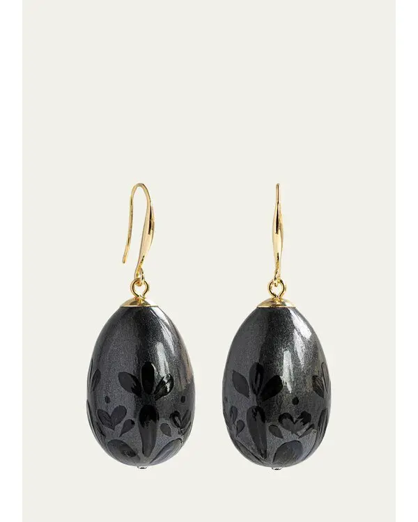 SAULÉ Nova Earrings In Phantom Black - Phantom B