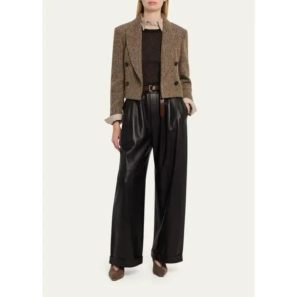 Brunello Cucinelli Sparkling Wool Herringbone Blazer