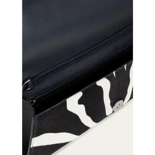 Akris Small -print Calf Hair Clutch Bag