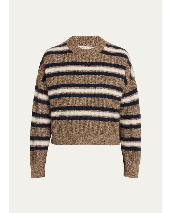 Brunello Cucinelli Cashmere-mohair Striped Sweater