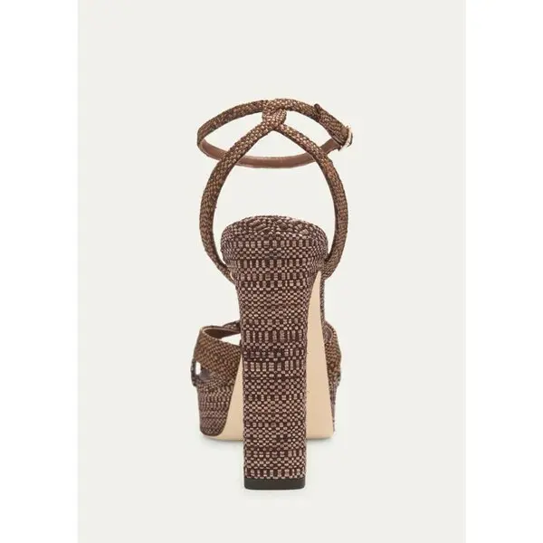 JIMMY CHOO 120mm Kove Raffia Platform Sandals