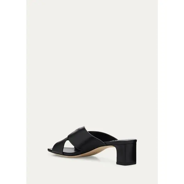 JIMMY CHOO 45mm Rafi Leather Mules