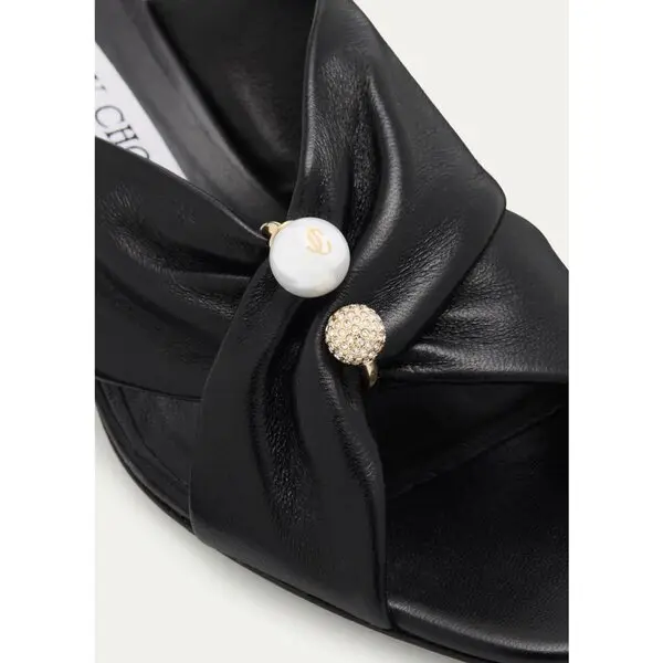 JIMMY CHOO 45mm Rafi Leather Mules