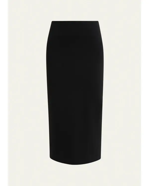 JIL SANDER Viscose Crepe Midi Skirt