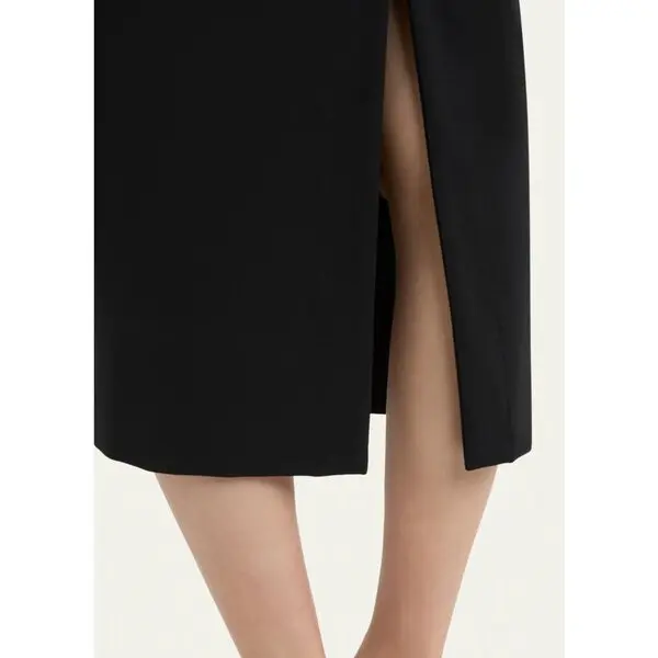 JIL SANDER Viscose Crepe Midi Skirt