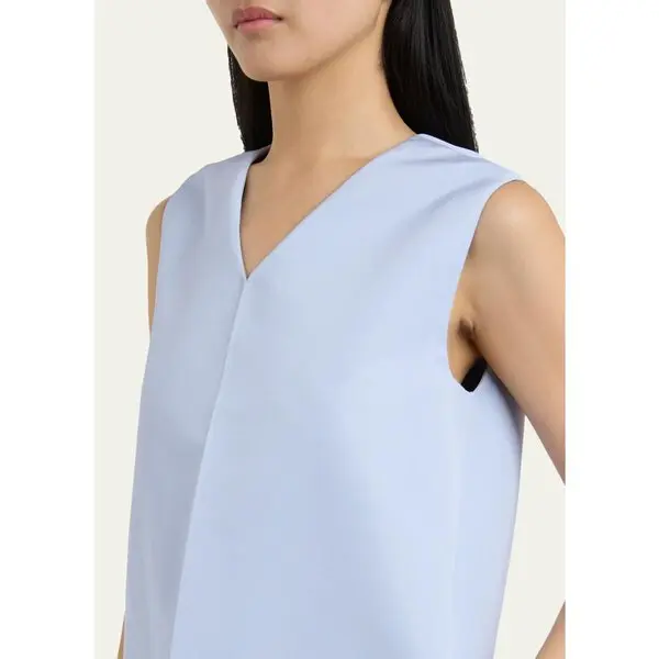 JIL SANDER V-neck Sleeveless Shift Dress